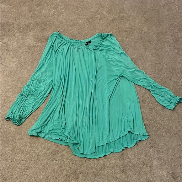new directions | Tops | New Directions Green Blouse With Relaxed Fit ...
